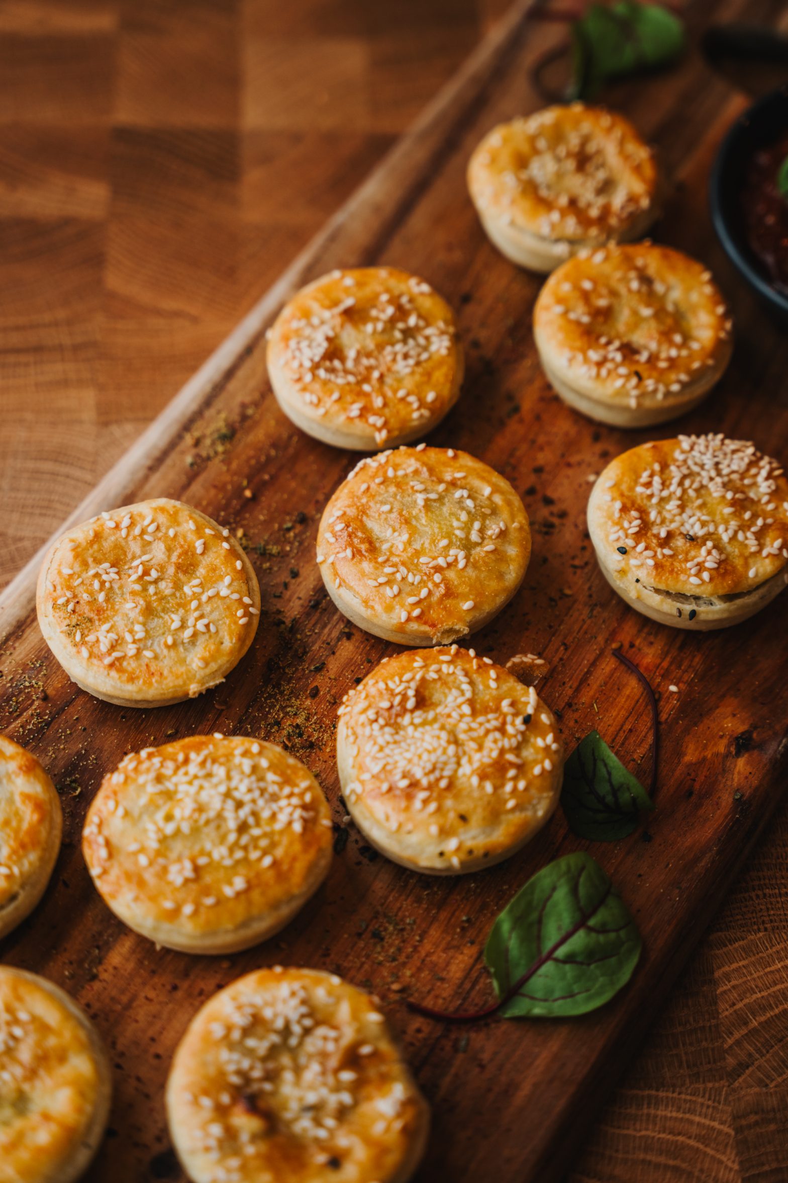 Mini leek & feta pies (v) Catering - North Sydney | Barlume | Australia