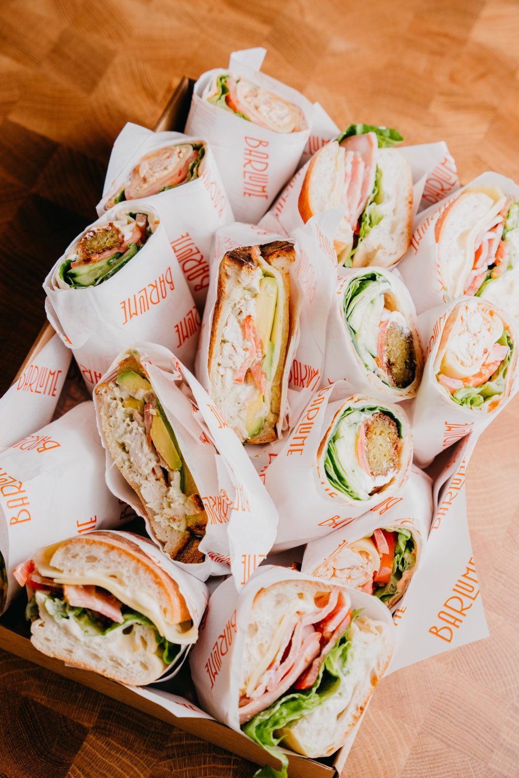 Individual selection of sandwich and wraps, (gf-df on request) Catering ...